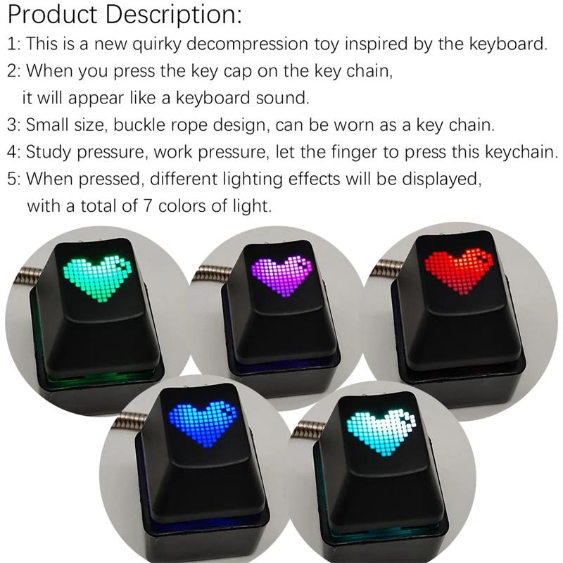 Mechanical Blue Switch Keychain For Keyboard Switches Tester Kit Six ...