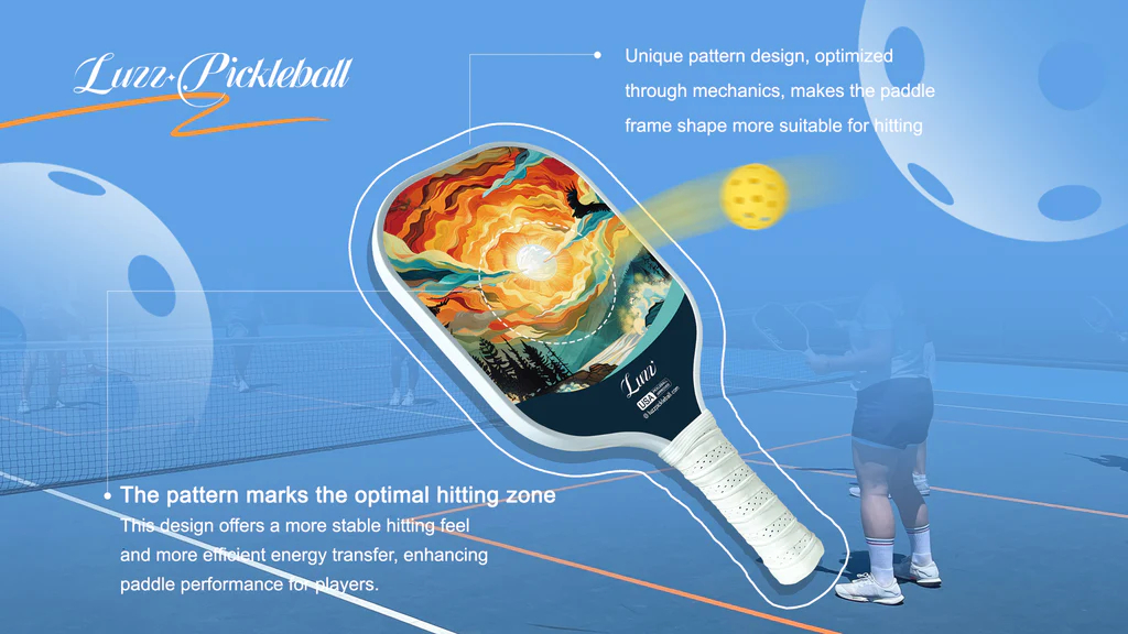 Luzz Pickleball Paddle Original Paddle Set (16mm) T700 Carbon Fiber ...