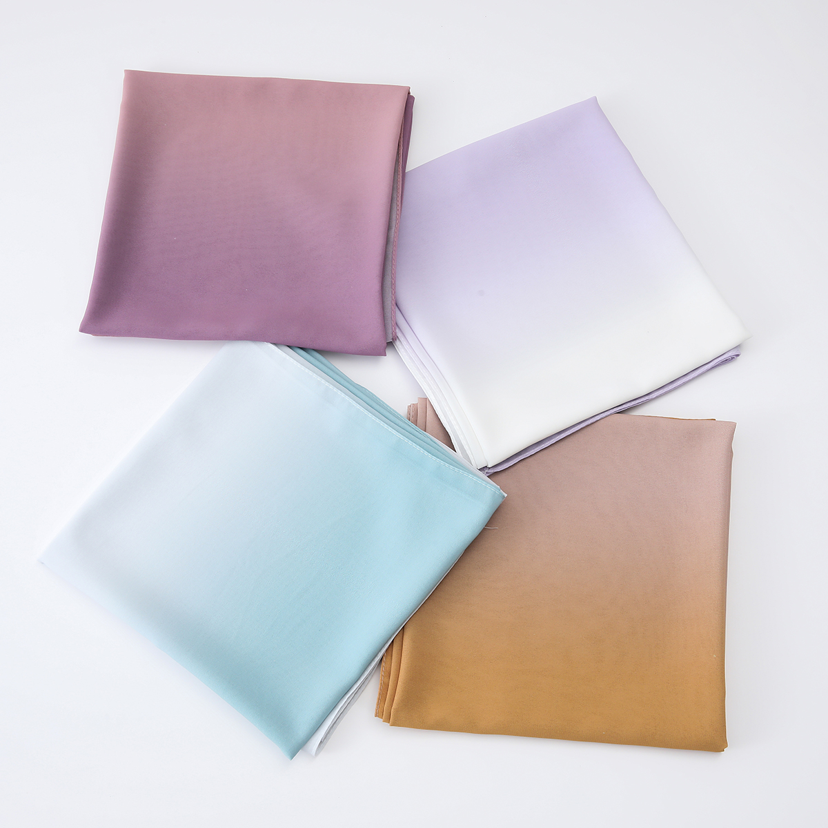 Jifang Fashion High Quality Gradient Double Colors Plain Bubble Chiffon ...