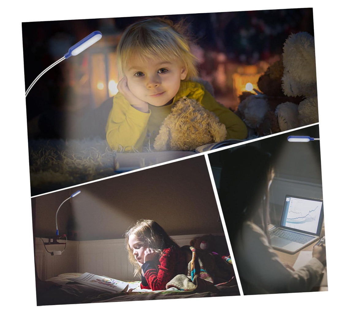 Portable USB 6 LED Table Lamp Flexible for Power Bank Mini Book Light ...