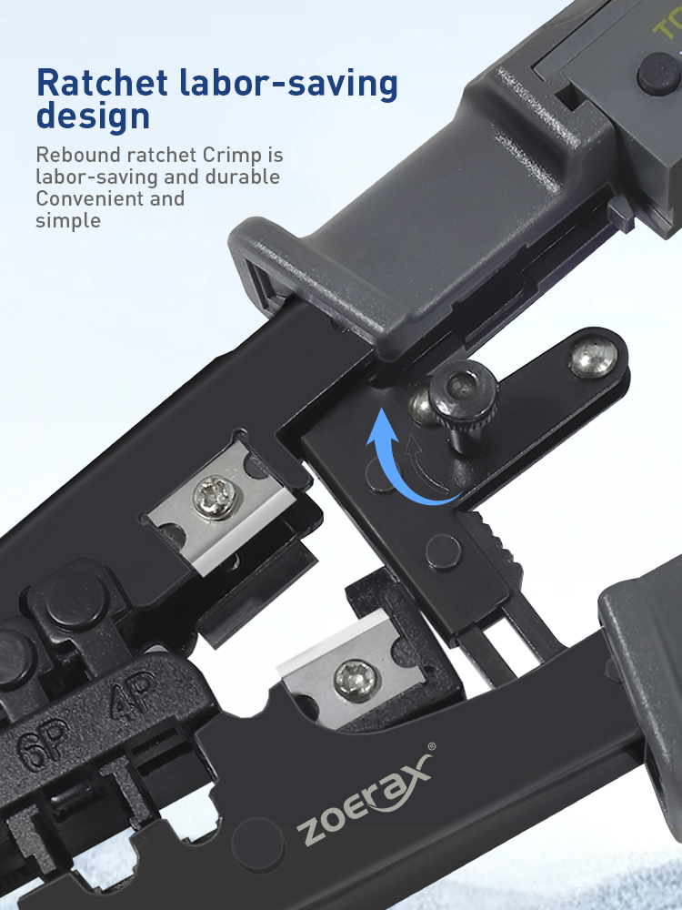 ZoeRax [All in One Cable Tester Crimper] for RJ45 RJ12 RJ11 Modular ...