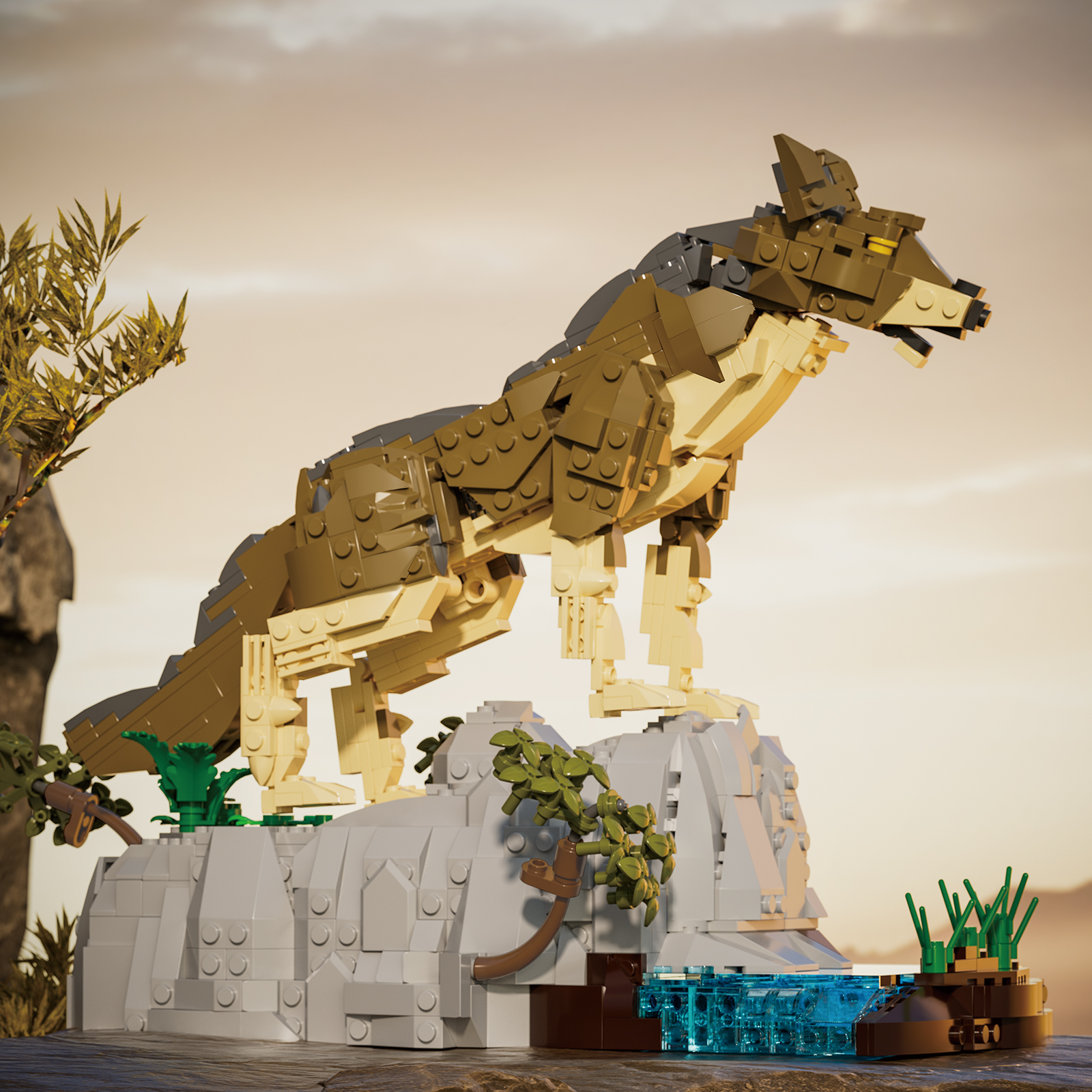 Wolf Werewolf King Building Blocks 1192 Pcs Xbert Animals Bricks Toy ...