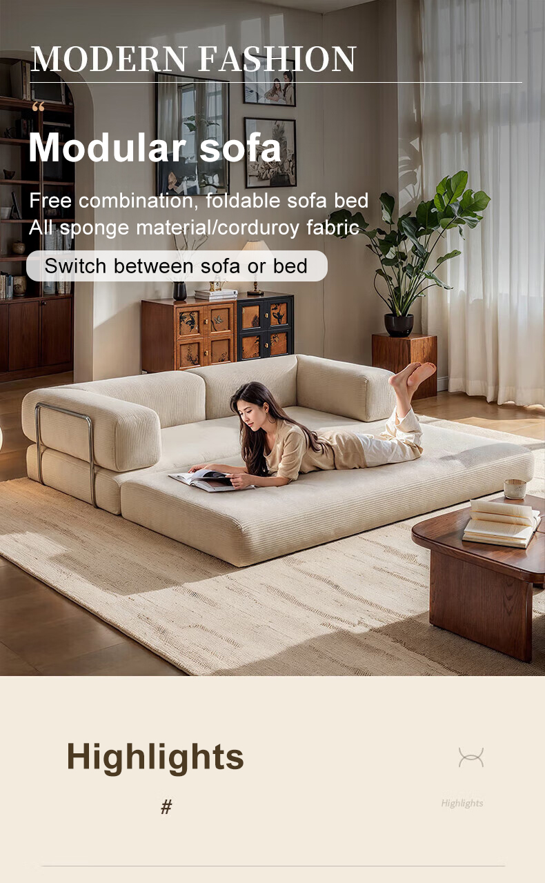 Compressed Sofa Bed Recliner Foldable Tatami Sofa - Multifunctional for ...
