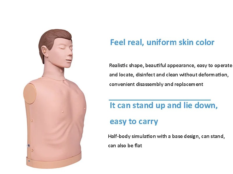 𝗛𝗮𝗹𝗳 𝗕𝗼𝗱𝘆 𝗔𝗱𝘂𝗹𝘁 𝗖𝗣𝗥 𝗠𝗮𝗻𝗶𝗸𝗶𝗻 Manikin AED First Aid Professional adult ...