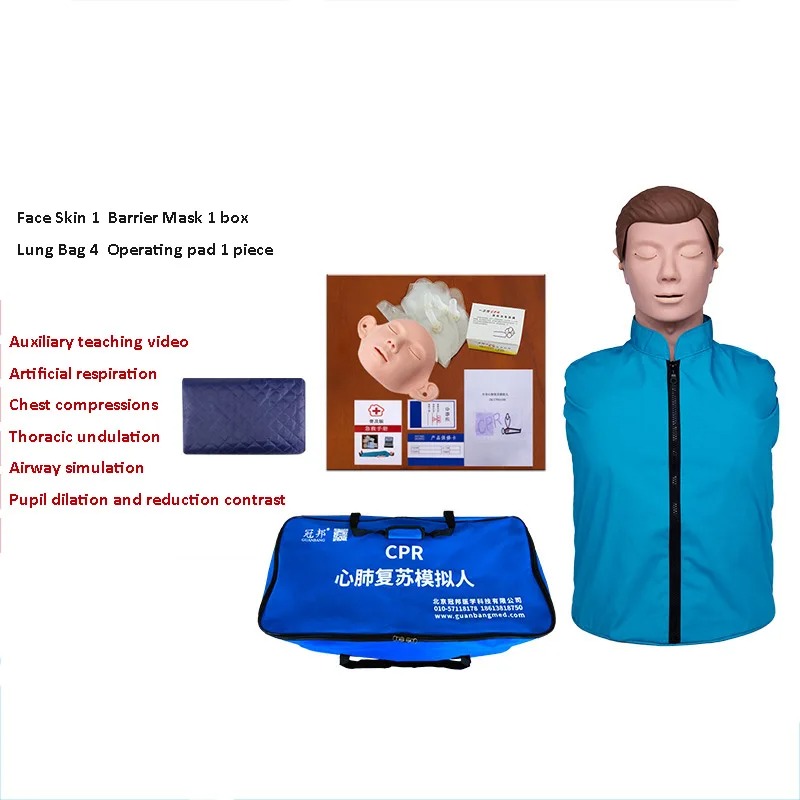 𝗛𝗮𝗹𝗳 𝗕𝗼𝗱𝘆 𝗔𝗱𝘂𝗹𝘁 𝗖𝗣𝗥 𝗠𝗮𝗻𝗶𝗸𝗶𝗻 Manikin AED First Aid Professional adult ...