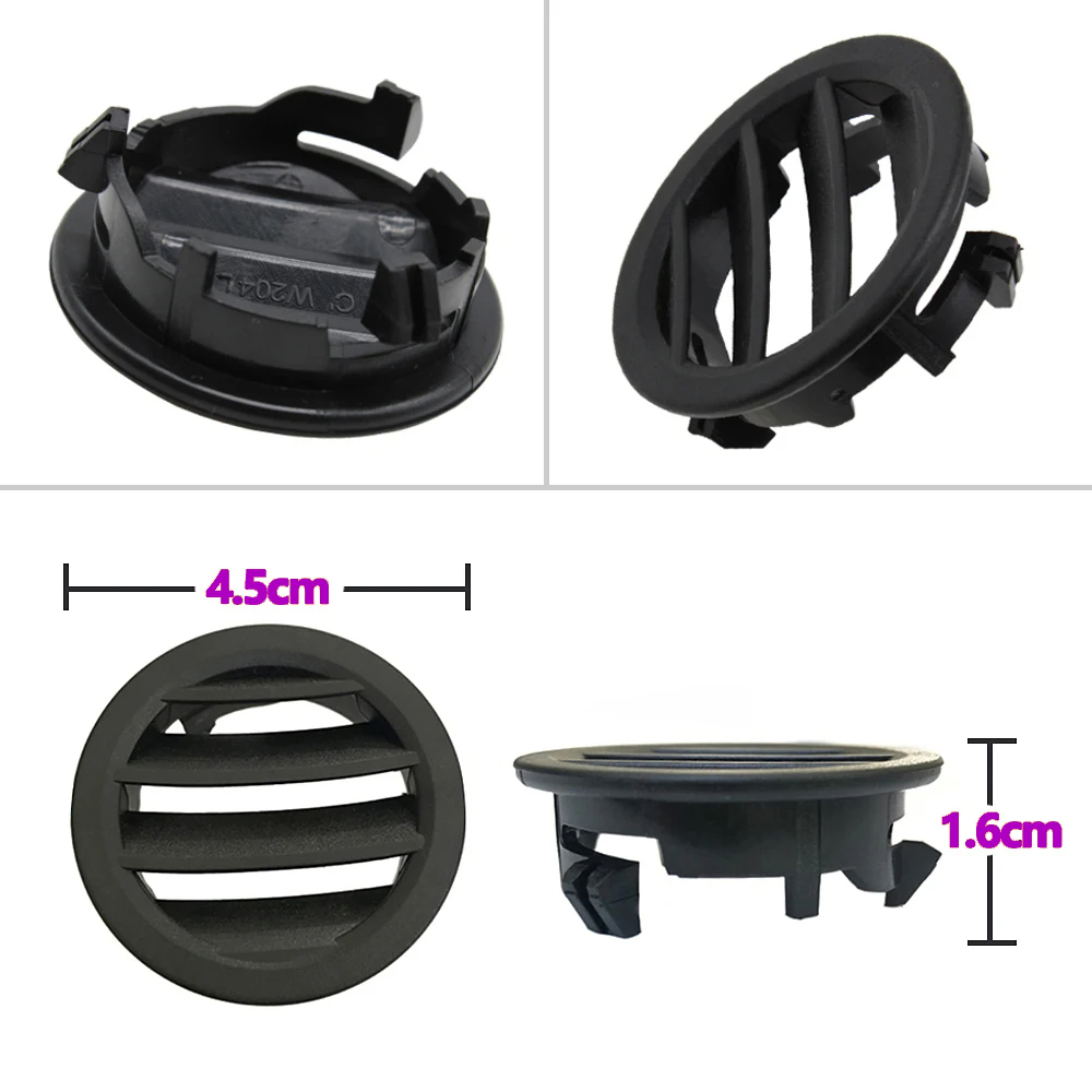 For Mercedes Benz W204 C Class Console Small Round AC Air Vent Grille ...