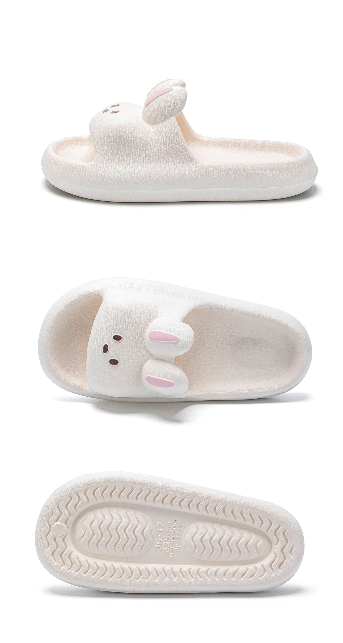 Wekla Cartoon Ladies Rabbit Sandals Slippers Summer Cute Anti-slip ...