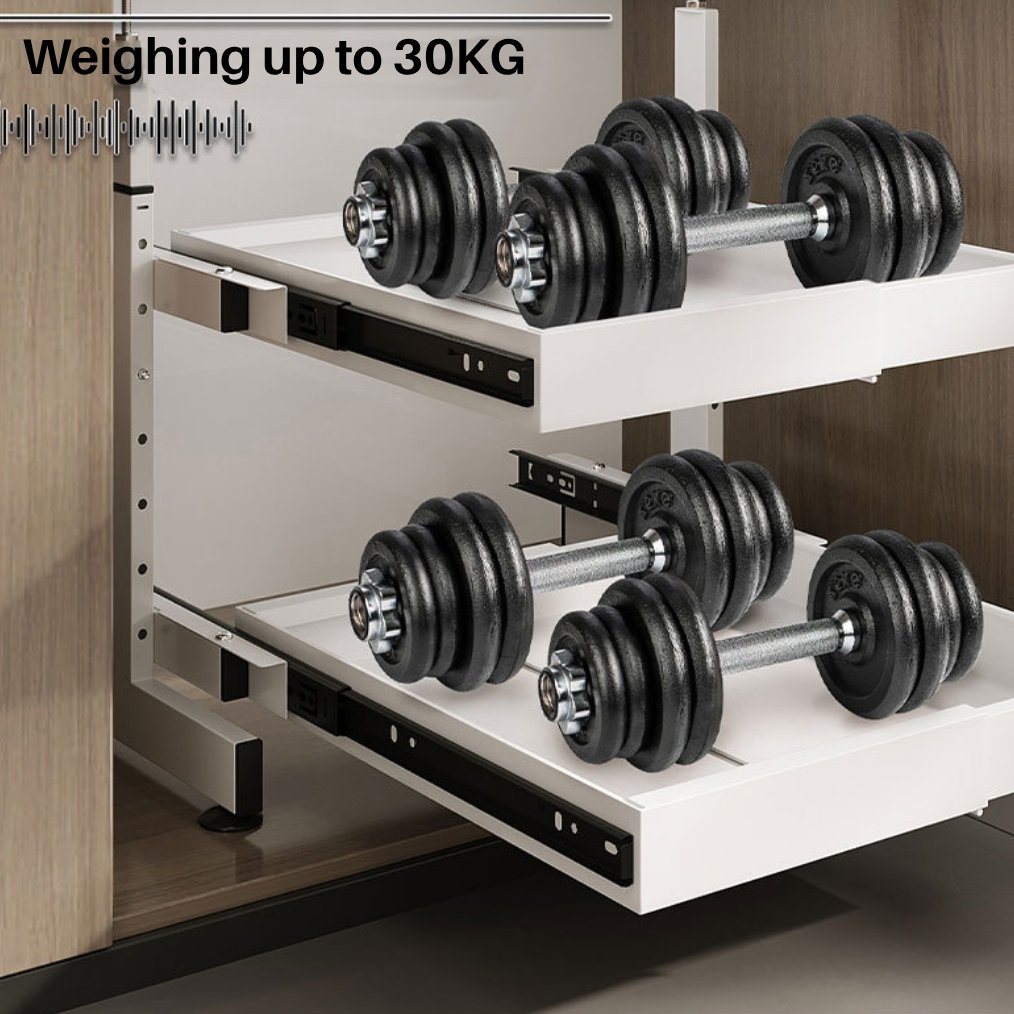 SimpleJoy 2Tier Layered Pull-out Retractable Basket Rack Drawer Kitchen ...