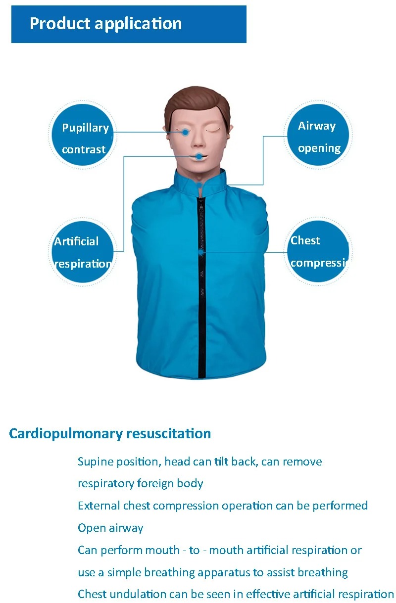 𝗛𝗮𝗹𝗳 𝗕𝗼𝗱𝘆 𝗔𝗱𝘂𝗹𝘁 𝗖𝗣𝗥 𝗠𝗮𝗻𝗶𝗸𝗶𝗻 Manikin AED First Aid Professional adult ...