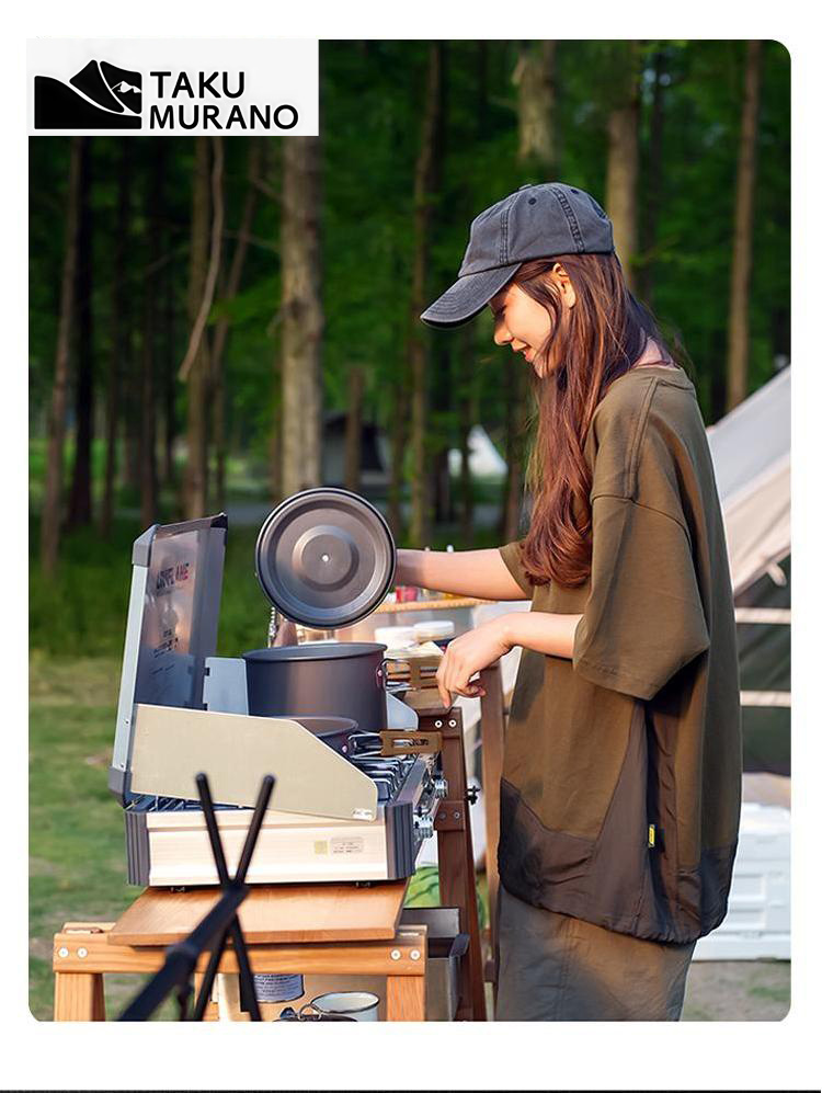 TAKU Camping Cooking set 𝗙𝗼𝗿 𝟰-𝟲 𝗽𝗲𝗼𝗽𝗹𝗲 Camping Cookware Kit Picnic ...