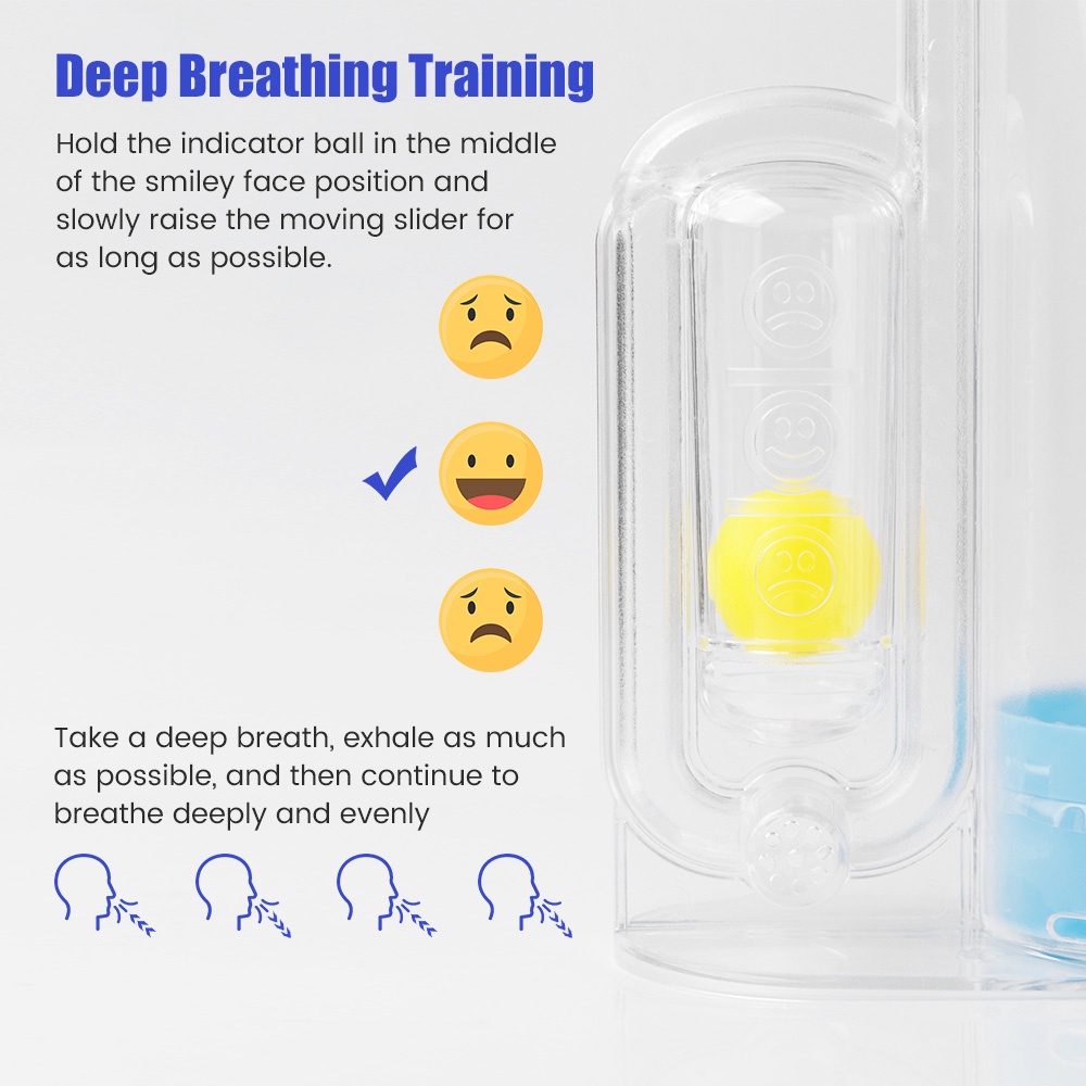 Incentive Spirometer Adult Lung Breathing Exerciser - 5000ml | Shopee ...