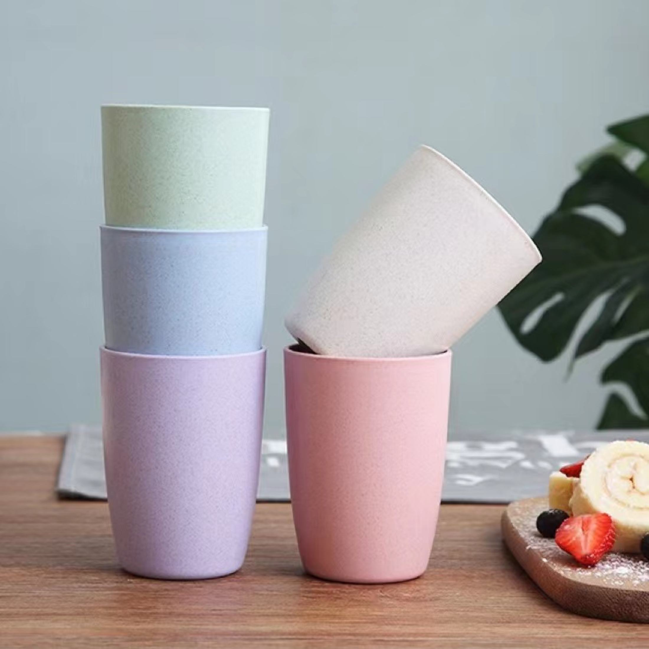360ml Round Color Plastic Glass Cup Tumbler Cawan Gelas Plastik Bulat ...