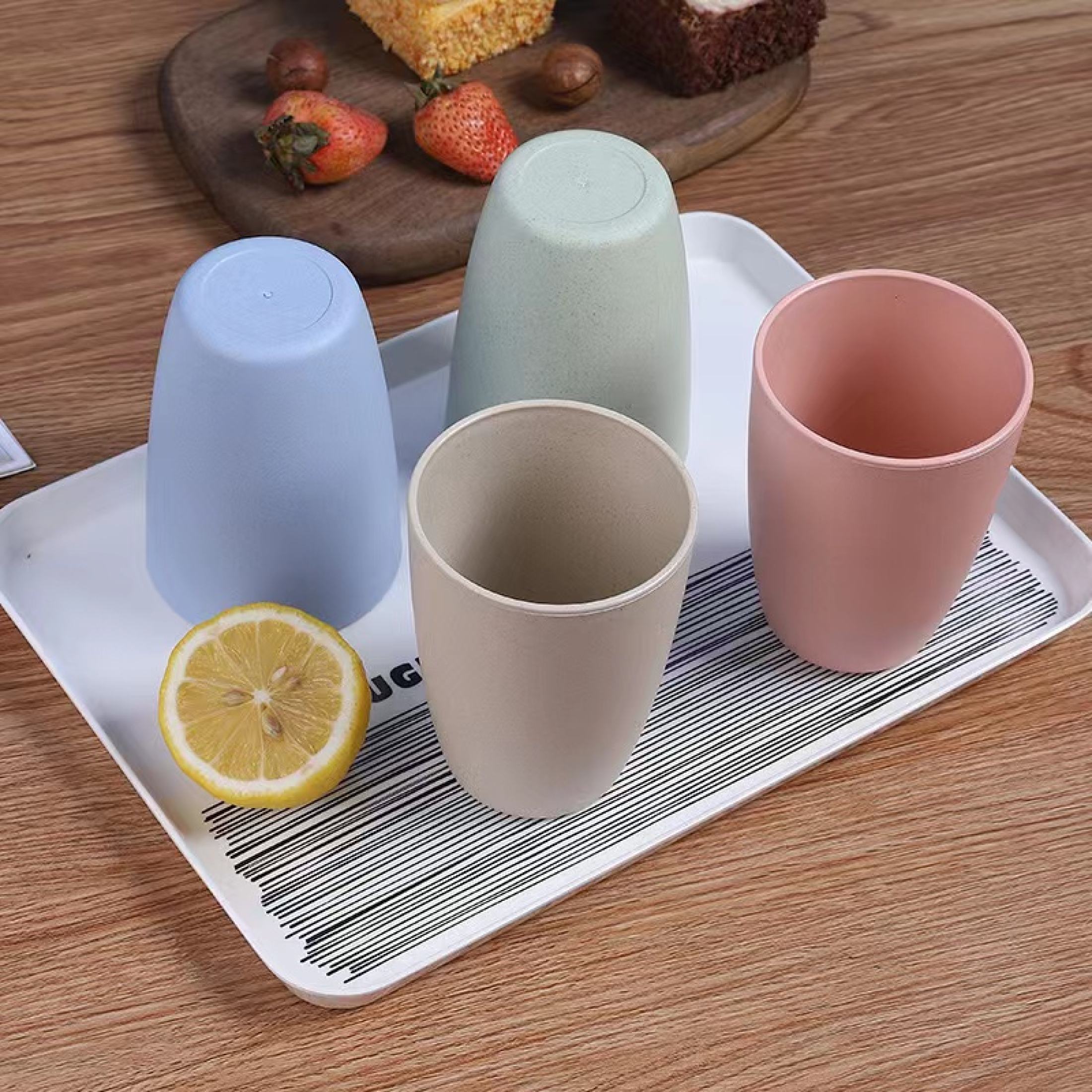 360ml Round Color Plastic Glass Cup Tumbler Cawan Gelas Plastik Bulat ...