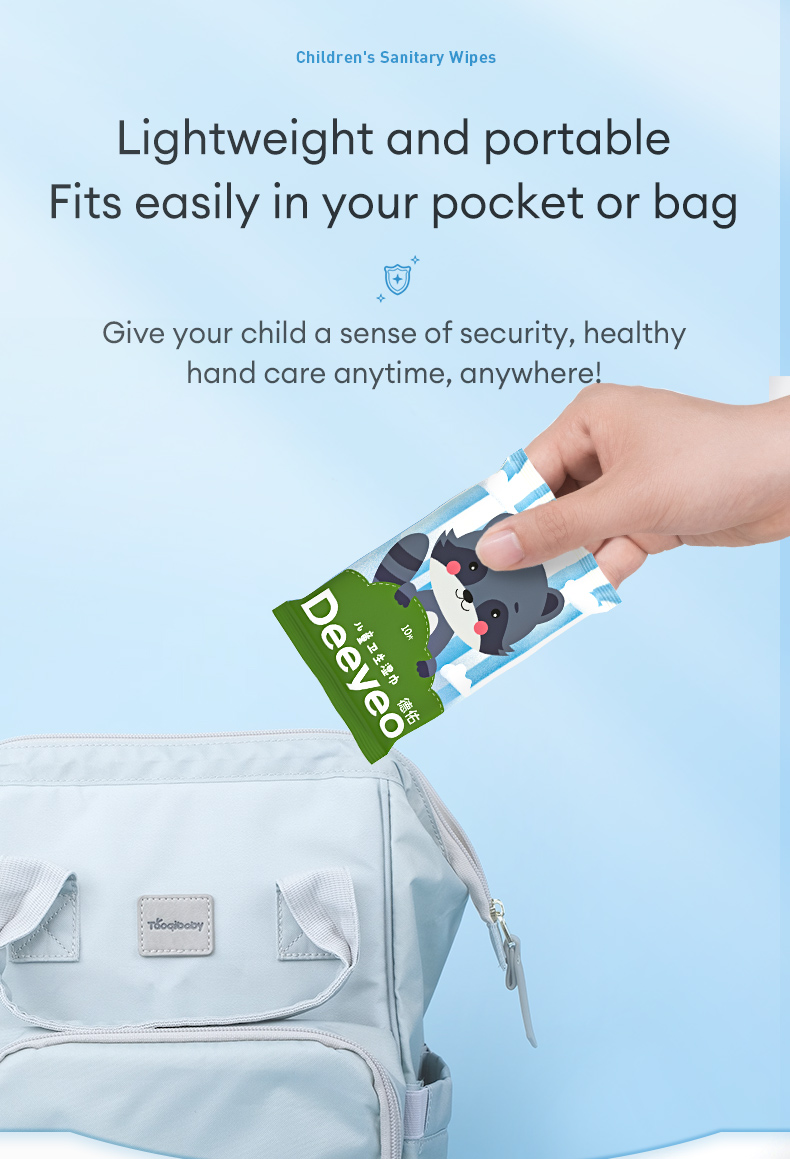 Deeyeo Disinfectant wipes for children Antibac Wipes (10 Pcs x 1 Pack ...