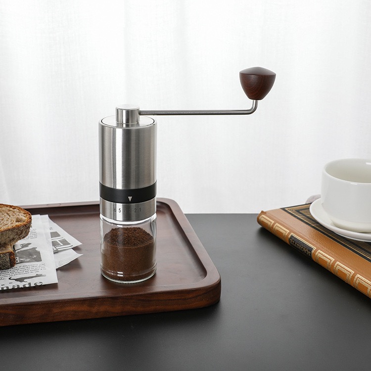 Portable Manual Coffee Grinder hand Coffee Mill with Ceramic Burrs 6/8 ...