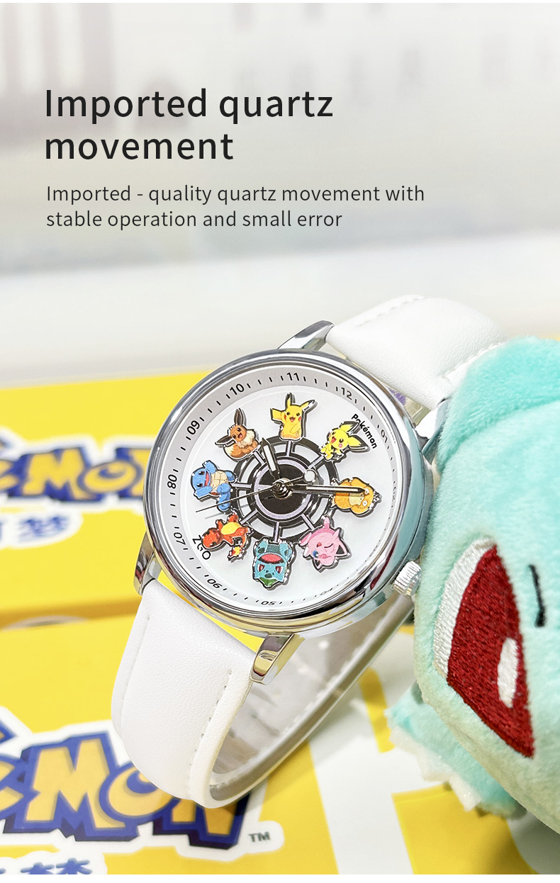ZGO × Pokemon Quartz Watch For Men Waterproof Luminous Students jam ...