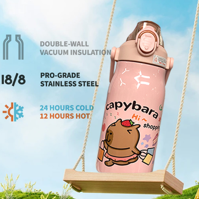 Stok tempatan BIBBO 1000ml Capybara New Tumbler SUS304 Stainless Steel ...