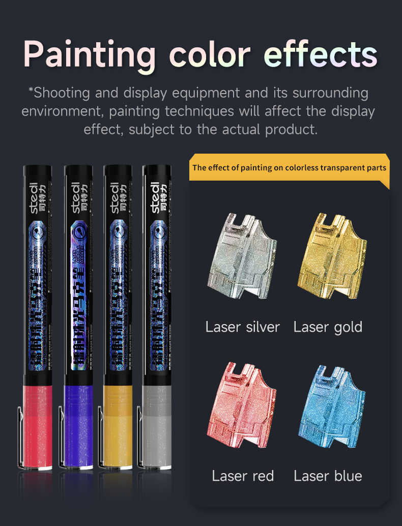 Stedi Water-Based Model Colouring Laser Pearlescent Marker | Shopee ...