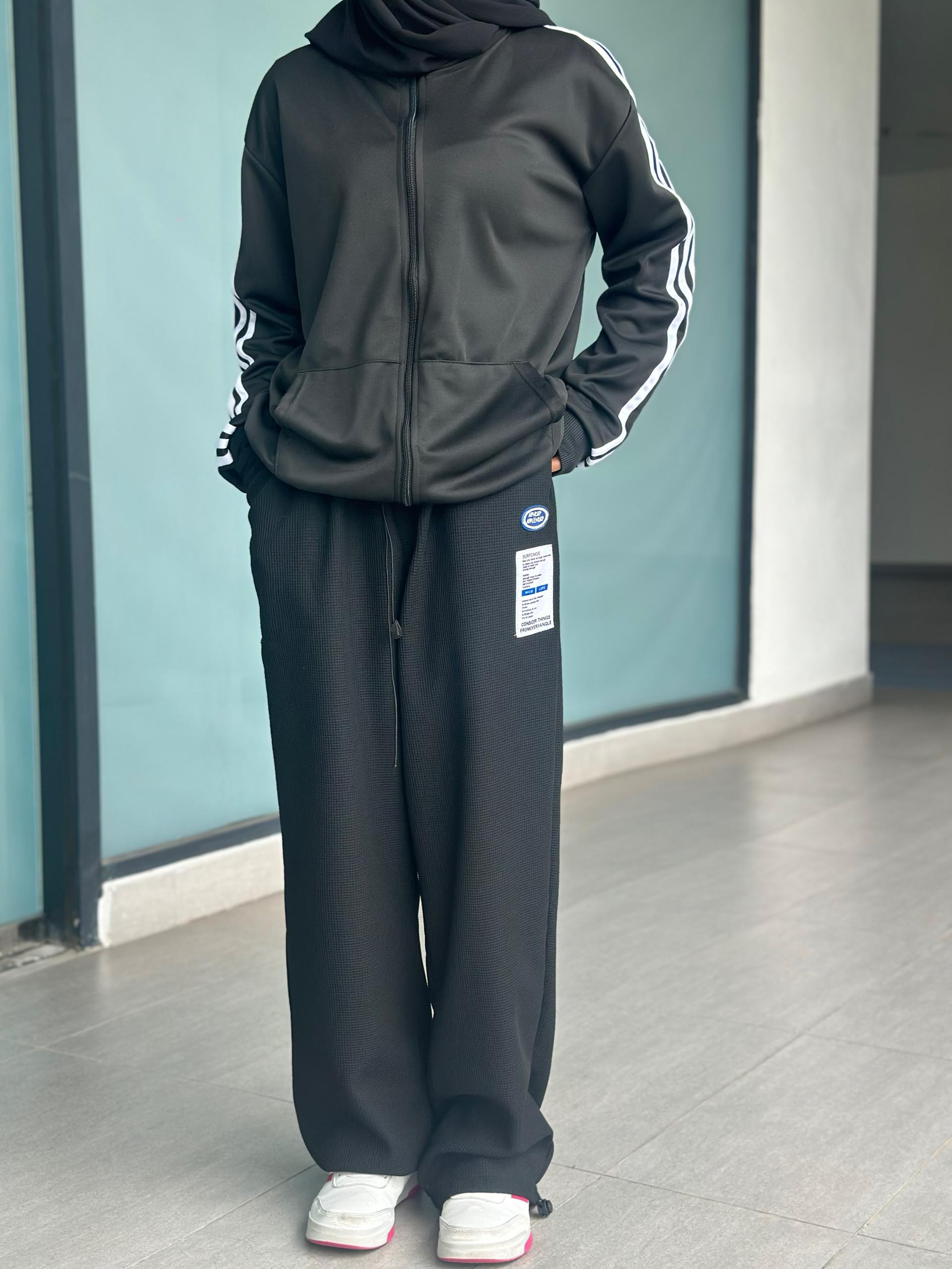 【From Perak】ProMan seluar slack hitam lelaki men's Drawstring Leggings ...