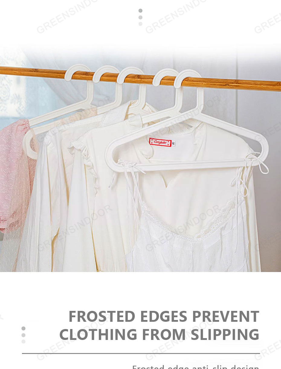 50pcs Hanger Baju Anti-Slip No traces Clothes Hanger Plastic penyangkut ...