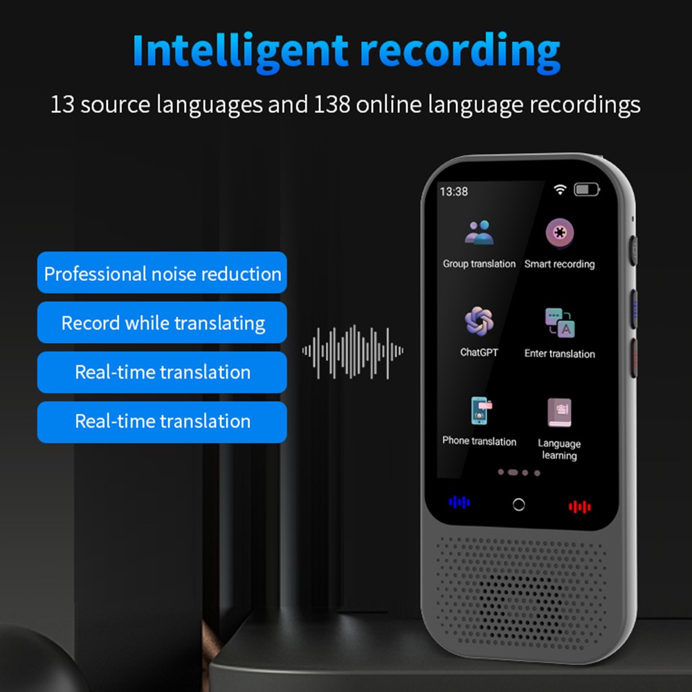 S80 PRO Language Translator Device with 138 Languages Voice Translating ...