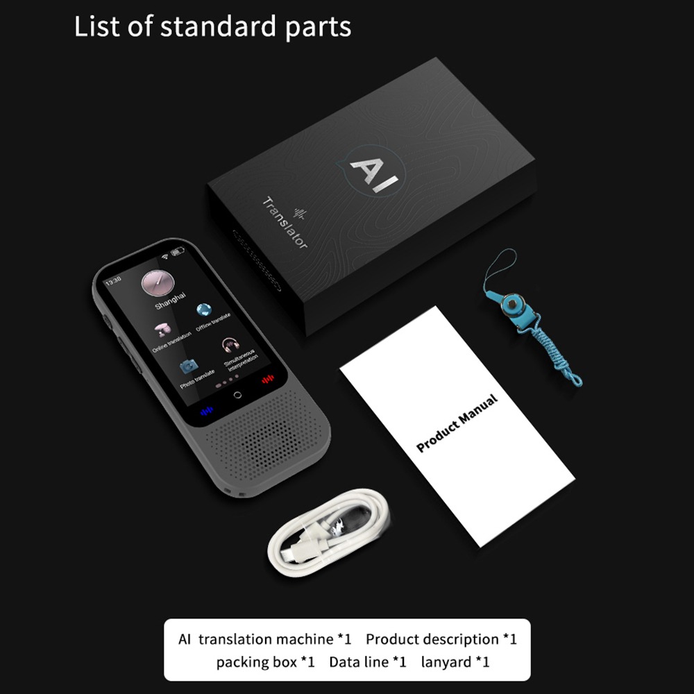 S80 PRO Language Translator Device with 138 Languages Voice Translating ...