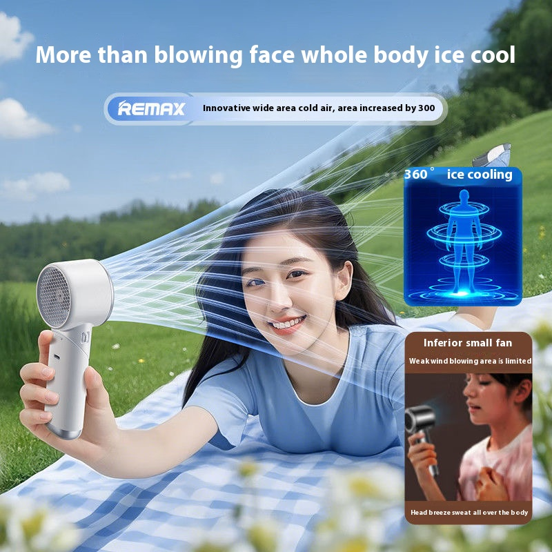 Remax (RS-SF15) 100-speed folding cooling air high-speed handheld fan ...