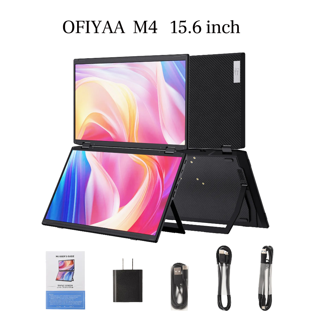 【NEW】OFIYAA M4 15.6-inch Stackable Portable Monitor Dual Screen 1080P ...