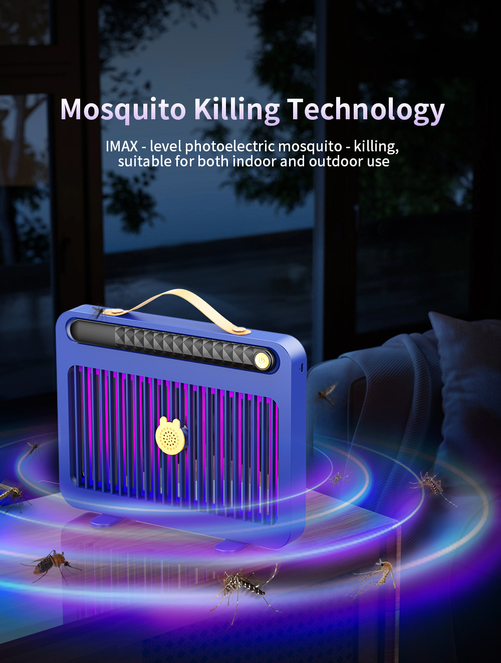 Electric Pest Killer Efficient Trapping Mosquito Killer Portable UV ...