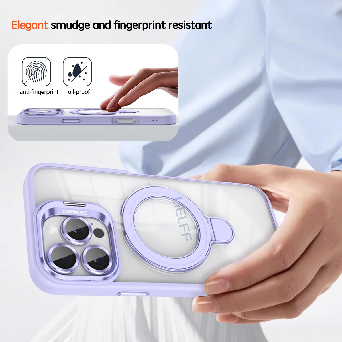 LiELFF Stands Magnetic Phone Case For iPhone 16 15 pro max 14 13 12 pro ...