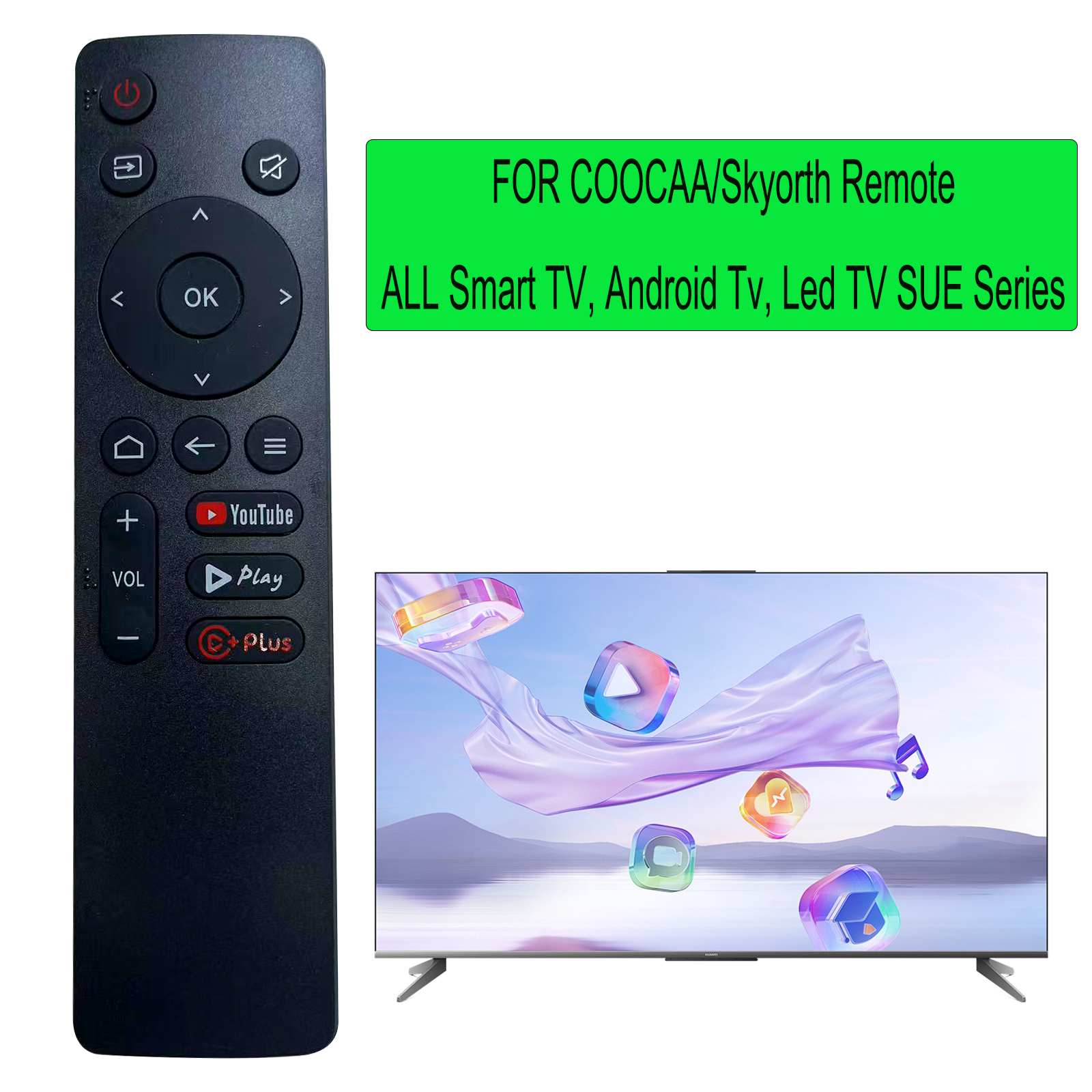 Suitable for CooCAA/Skyworth LCD TV Remote Control Smart TV,Android TV ...