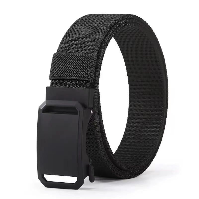 Men's Automatic Buckle Tactical Belt - Functional Casual Canvas Nylon ...