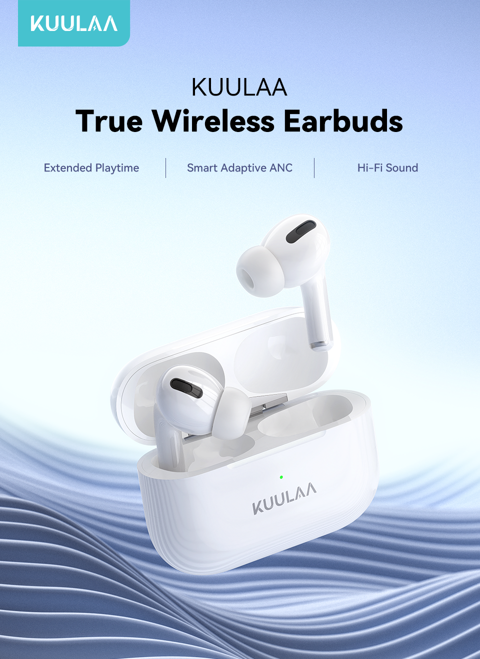 KUULAA YP110 Intelligent Noise cancelling Wireless Earphones IPX5 ...