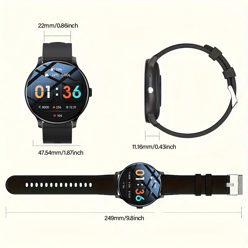 Laxasfit Smart Watch 152 Offers Bluetooth Calling, Heart Rate ...