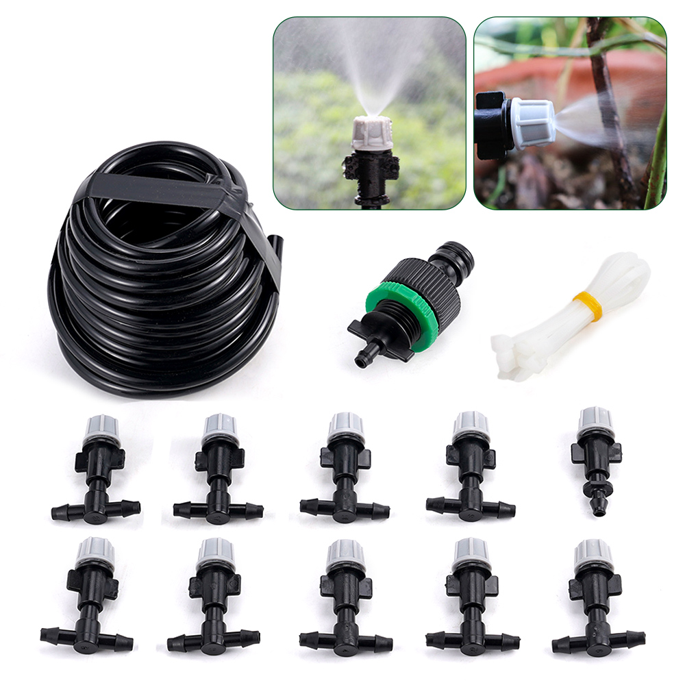 5M Automatic Irrigation Misting System Cooling Water Fog Mist Garden ...