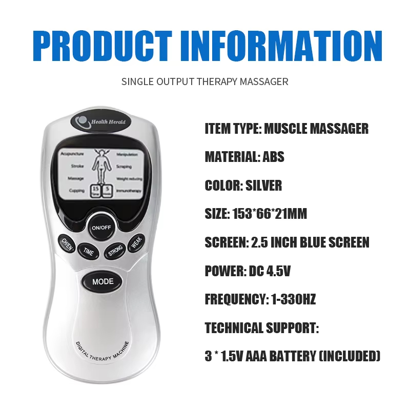 EMS 4Pads Massage Digital Therapy Machine Muscle Stimulation Body ...