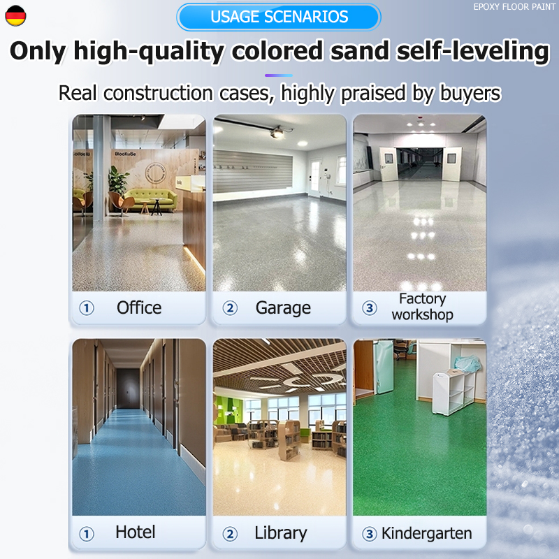 【24-hour delivery】epoxy flake coating colored sand floor paint anti ...