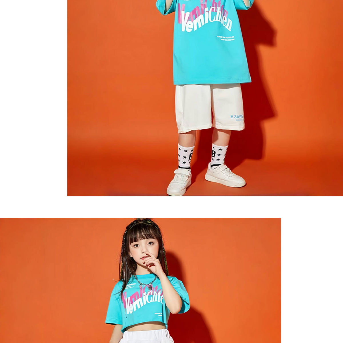 【Beryl kids】Children's performance costume dance hip-hop cool handsome ...