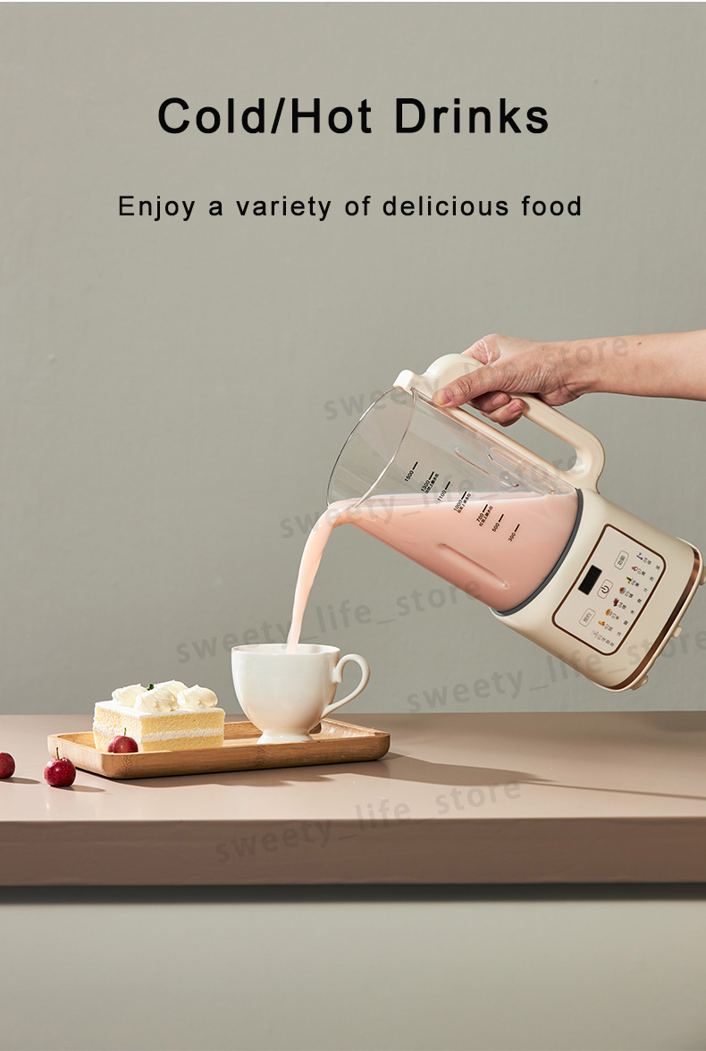 1500ml Soy Milk Machine Wall Breaking Machine Soymilk Maker Machine ...