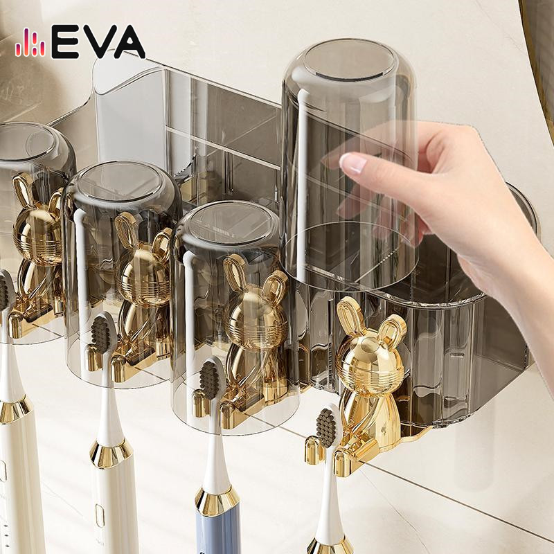 [EVA] 【local delivery】Black toothbrush holder, toothpaste dispenser ...