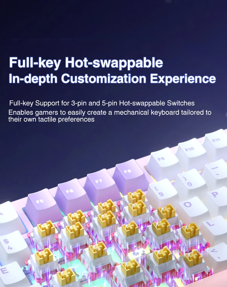 LEOBOG Hi86 Aluminum Mechanical Keyboard Tri-Mode Wireless Custom ...