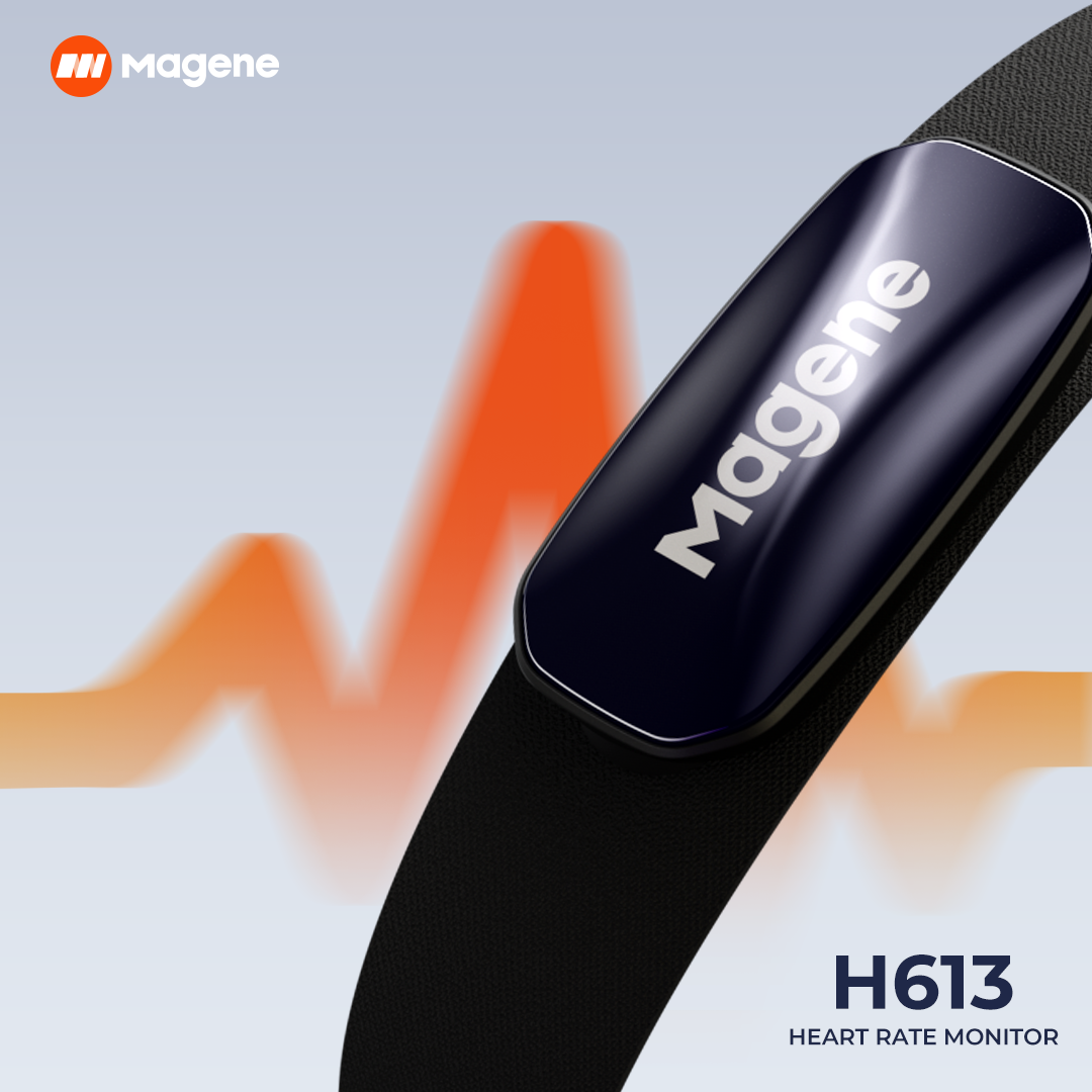 Magene H613 Heart Rate Monitor Split Chest Strap 3-channel Bluetooth ...