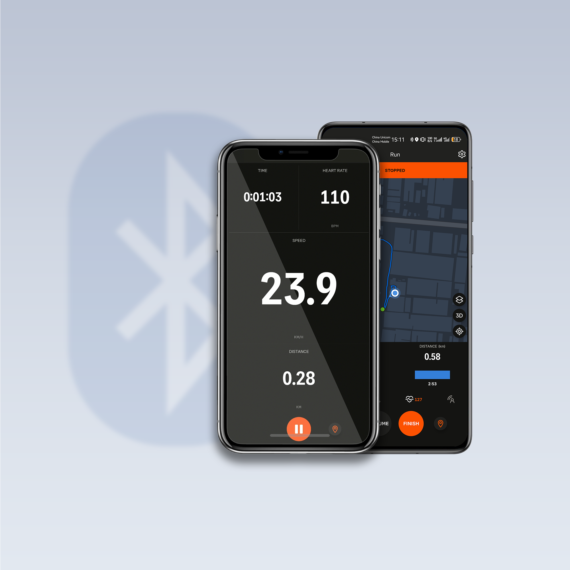 Magene H613 Heart Rate Monitor Split Chest Strap 3-channel Bluetooth ...