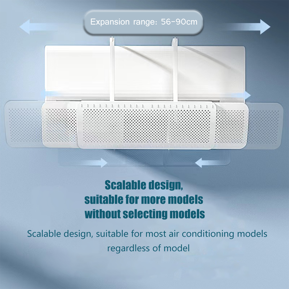 Universal Air Conditioner Wind Deflector No Install Wall Mount Anti ...
