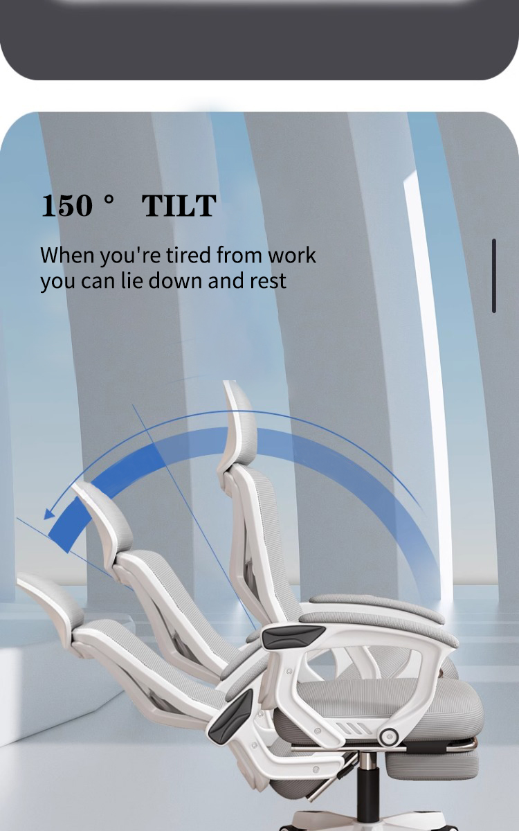 Reclining Computer Chair Household Backrest Chair Staff Office Chair ...