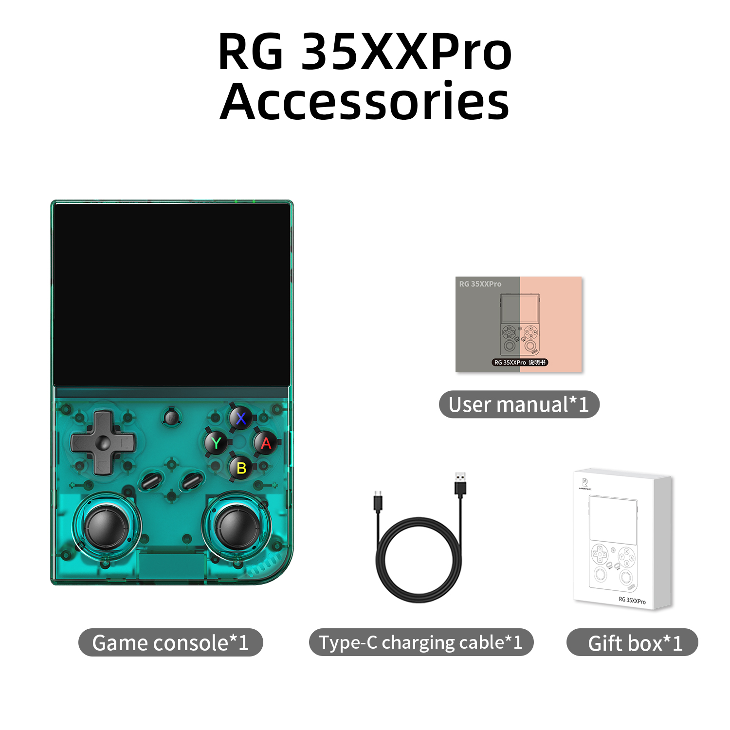 ANBERNIC RG35XXPRO Retro Game Console 3.5-inch Linux 64-bit System H700 ...