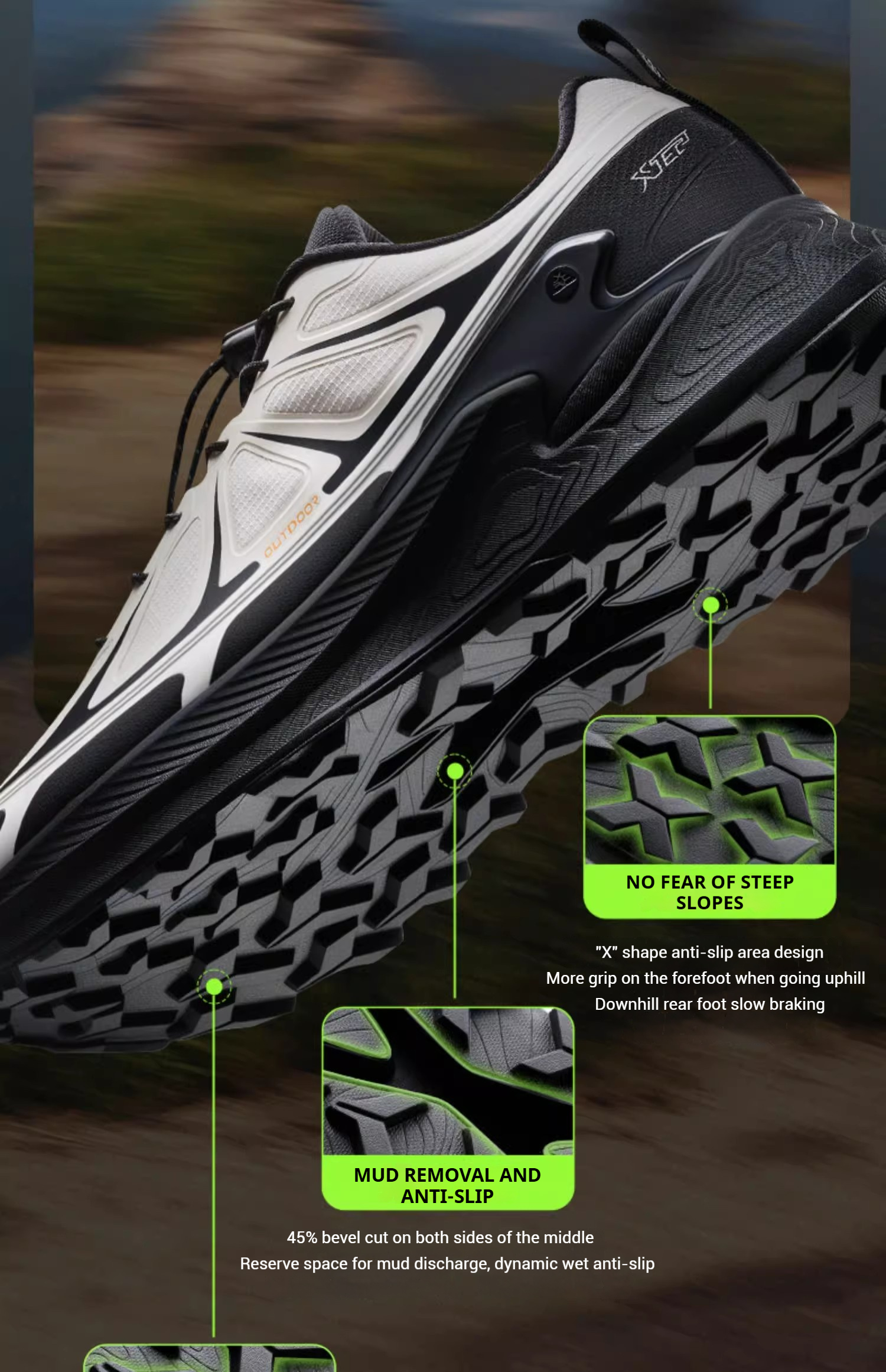 【XTEP】Chasing Mountain PRO | Outdoor Special Shoes Cross-Country ...