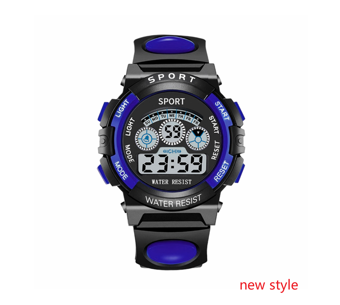 Waterproof Kids LED Watch Boys & Girls Luminous Multi-function Display ...