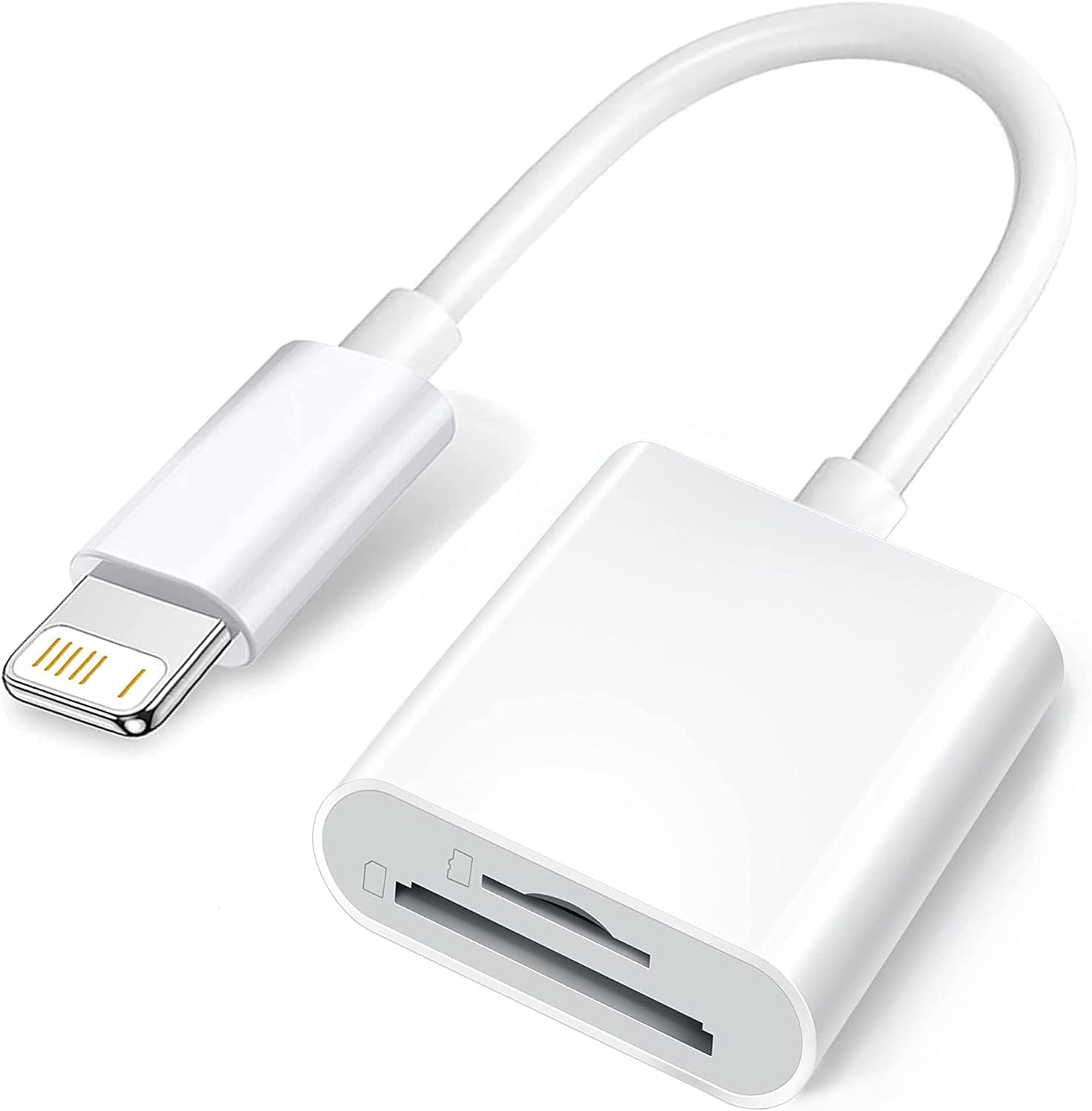 MicroSD TF USB Card Reader for iPhone Lightning and iPad MacBook Galaxy ...