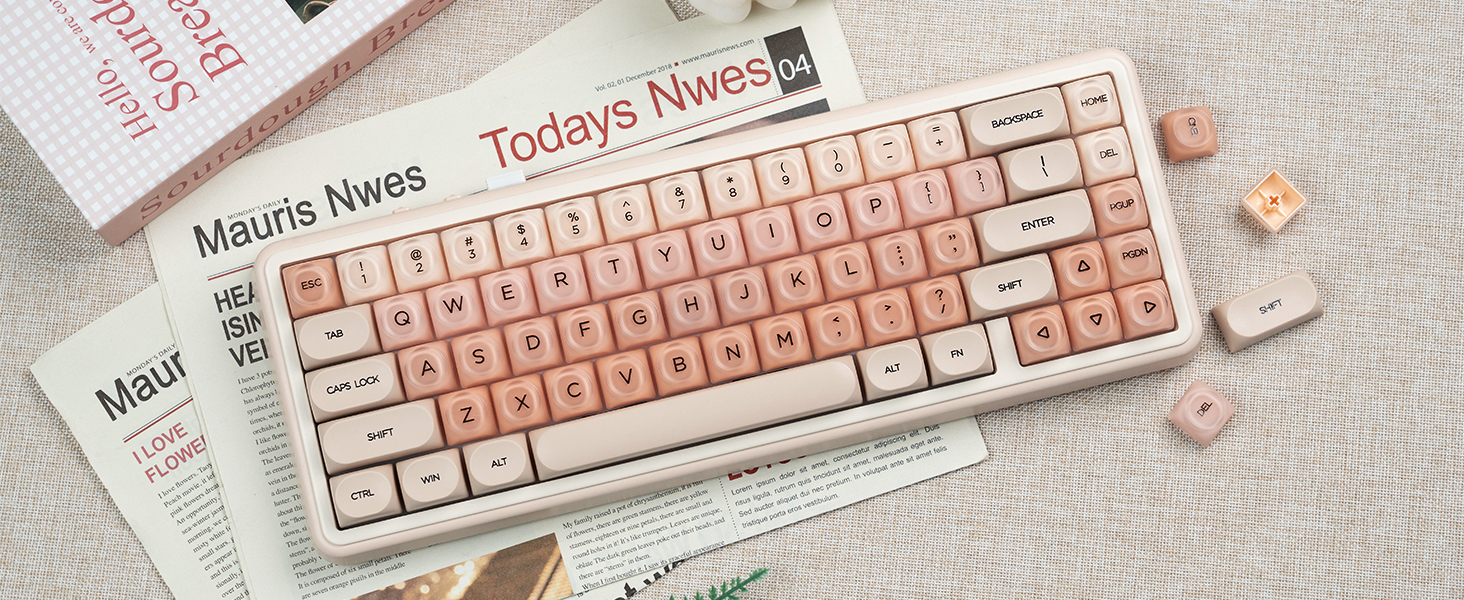 Womier 132 Keys Foundation Green HOT Profile Cusom Crystal Keycaps Set ...